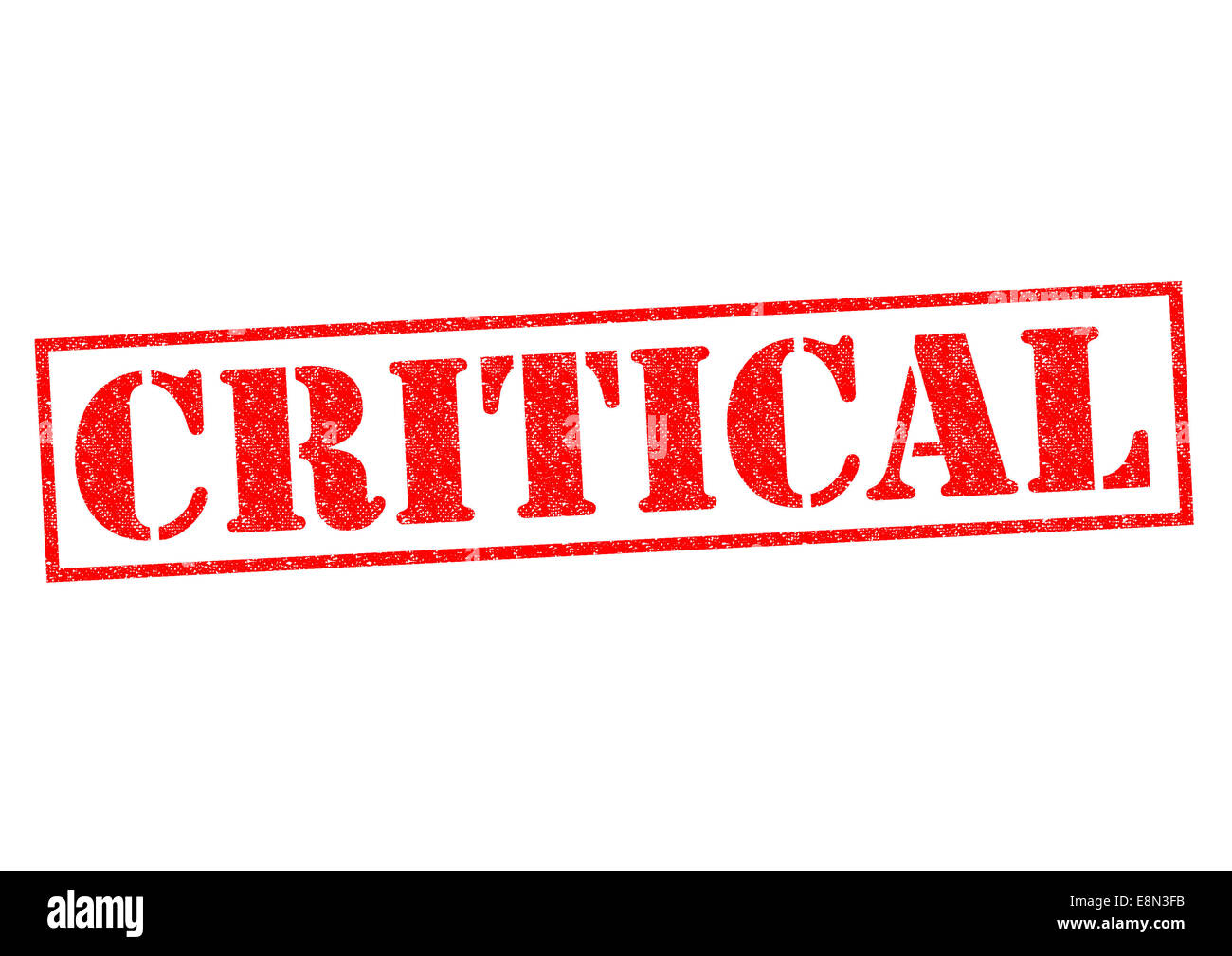 CRITICAL red Rubber Stamp over a white background Stock Photo - Alamy