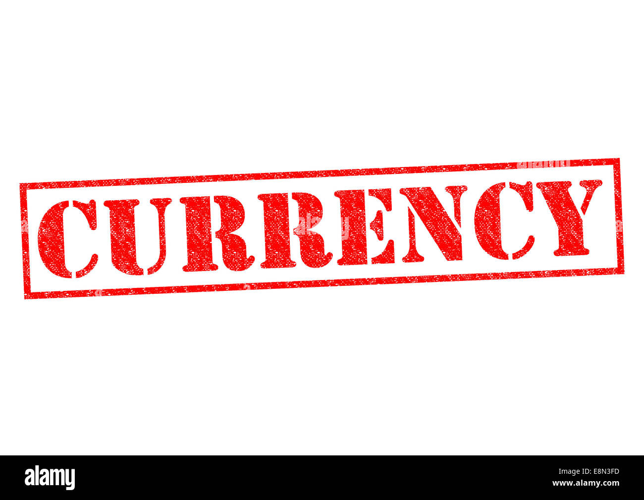 CURRENCY red Rubber Stamp over a white background Stock Photo - Alamy