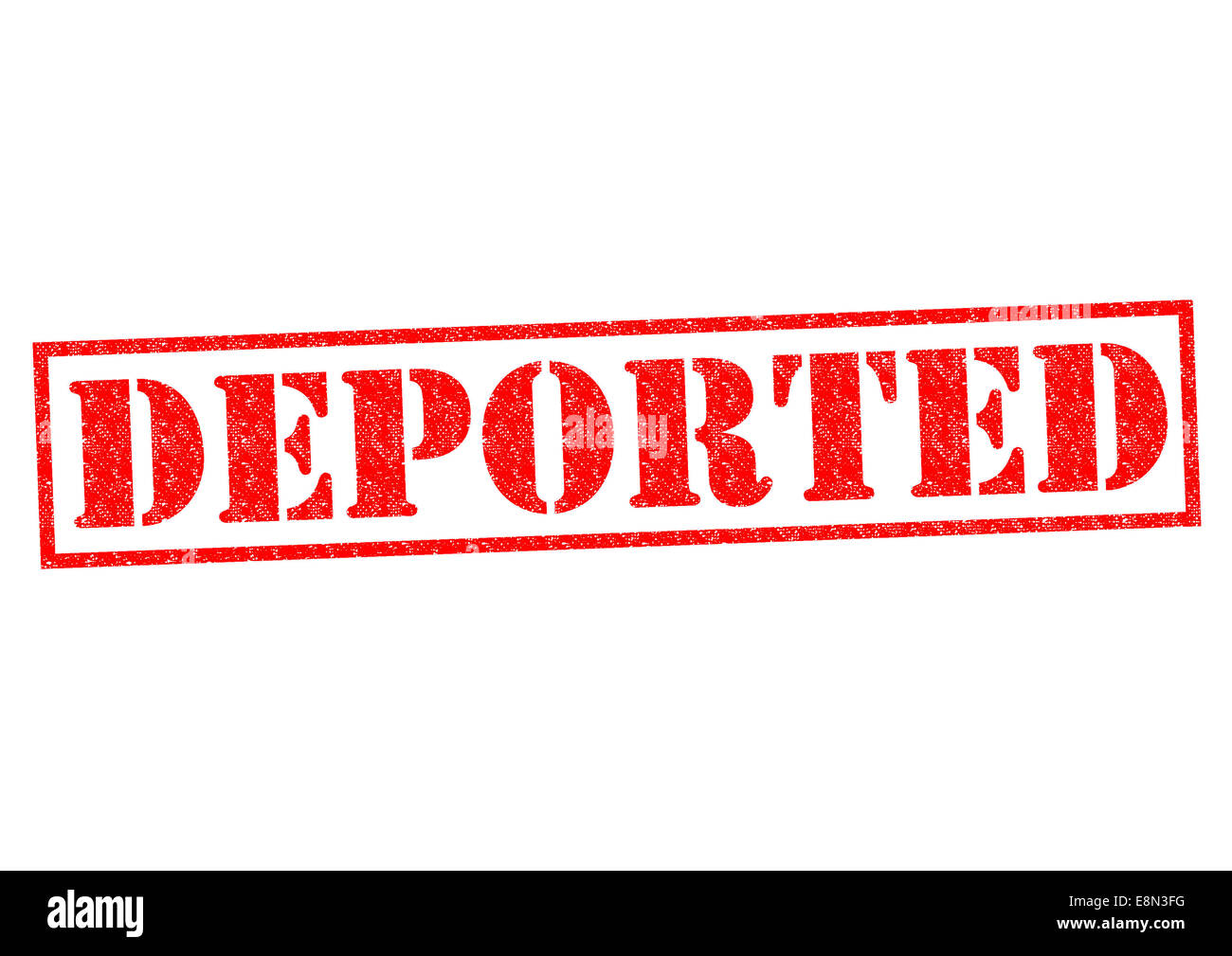 DEPORTED red Rubber Stamp over a white background Stock Photo - Alamy