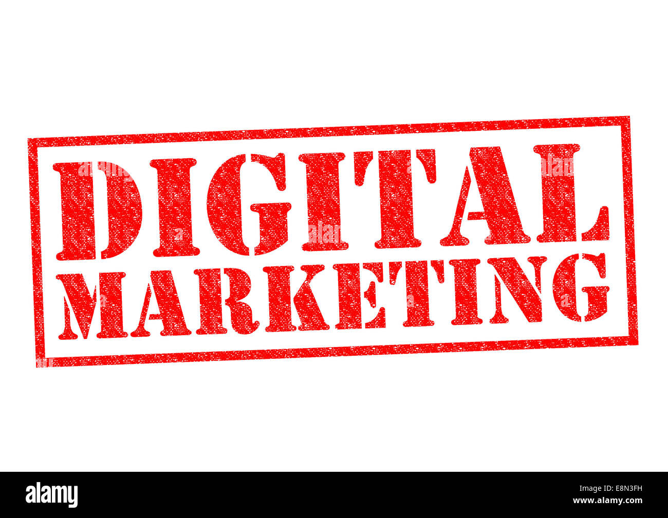 DIGITAL MARKETING red Rubber Stamp over a white background Stock Photo ...