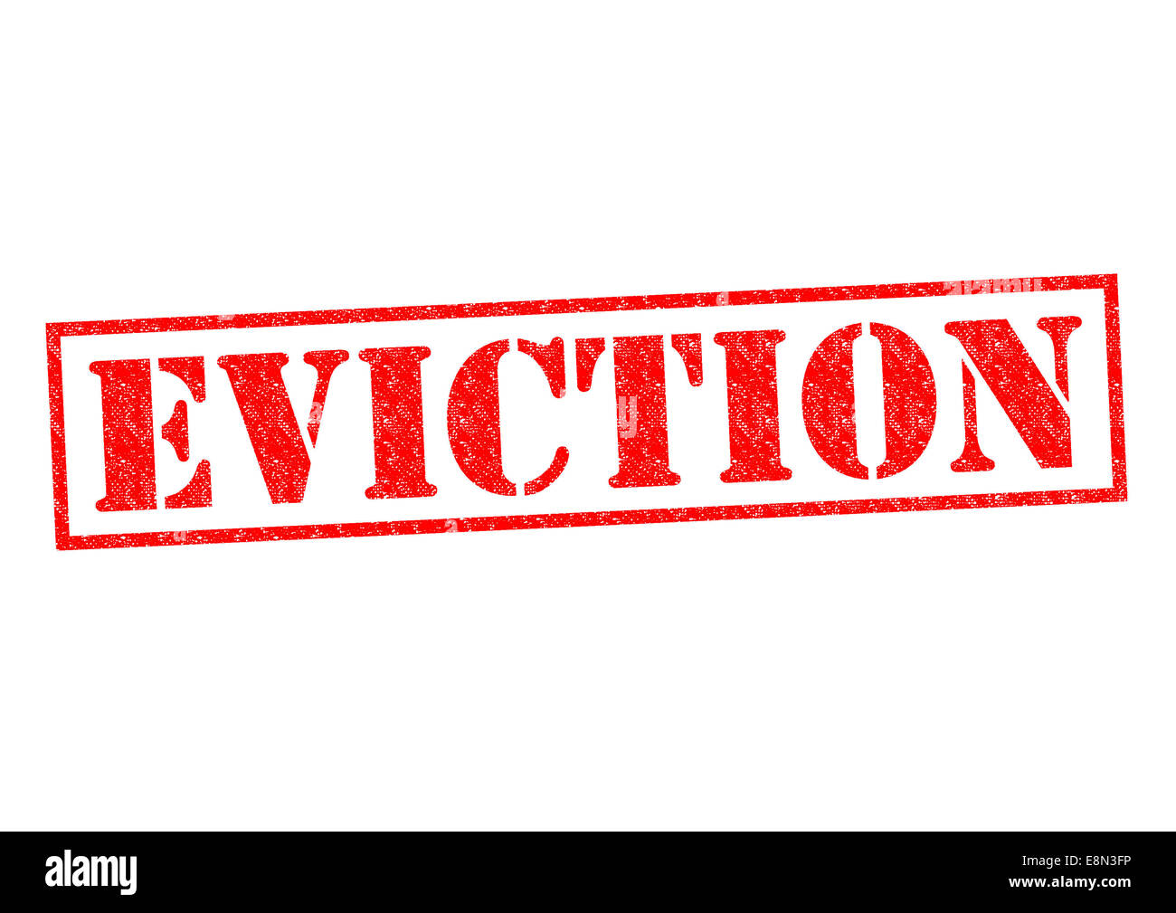 EVICTION red Rubber Stamp over a white background Stock Photo - Alamy