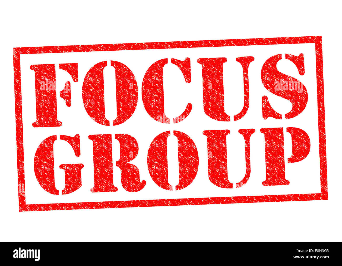 FOCUS GROUP red Rubber Stamp over a white background Stock Photo - Alamy