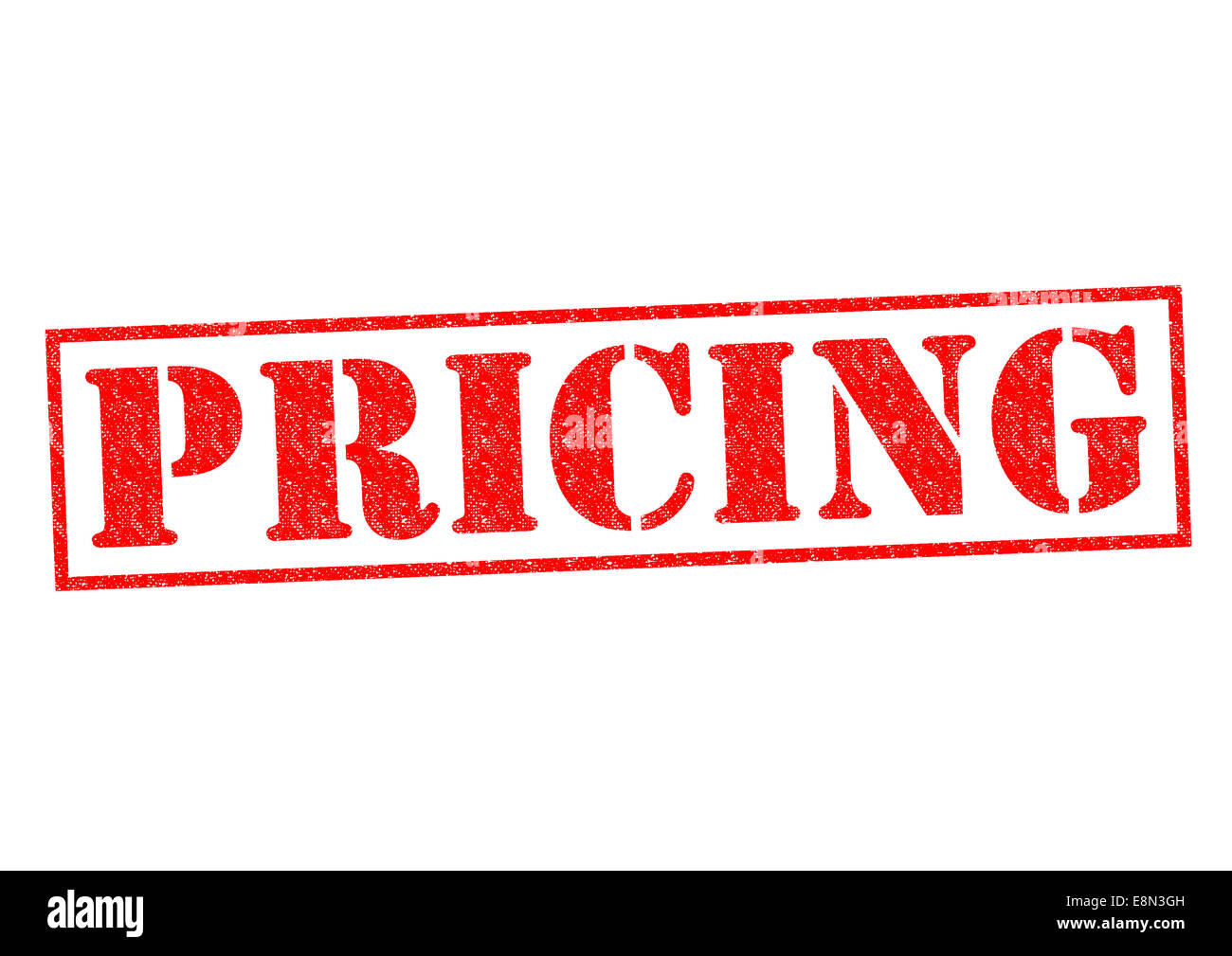 PRICING red Rubber Stamp over a white background Stock Photo - Alamy