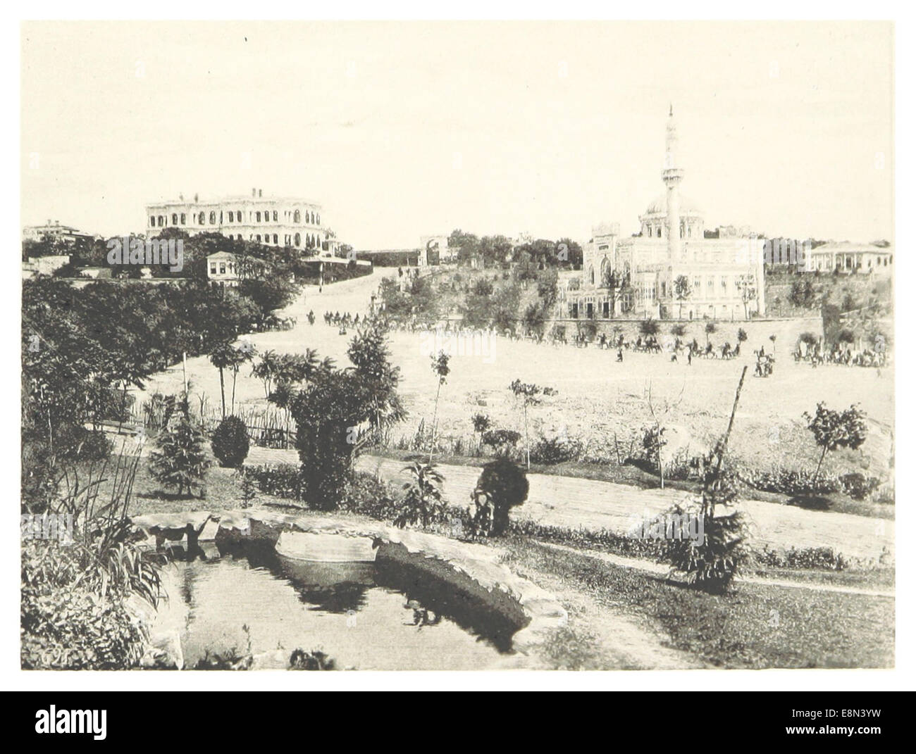 CLEMENT(1895) pg219 Yildiz Kiosk, with Mosque and Pavilion Stock Photo ...