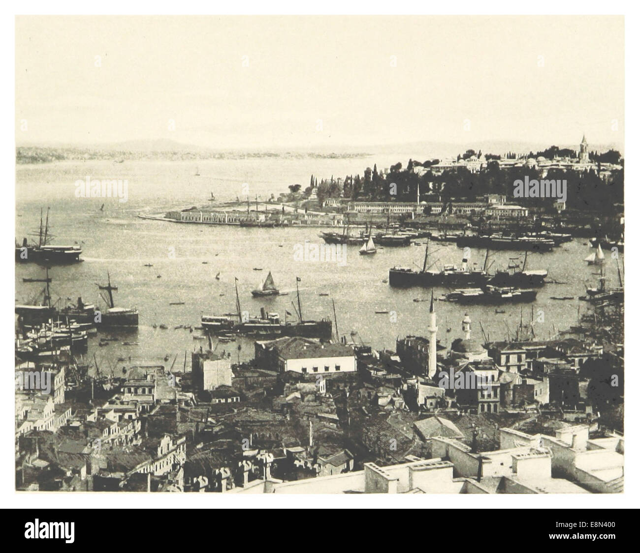 Illustration from CLEMENT (1895) depicting Seraglio Point and Palace in ...