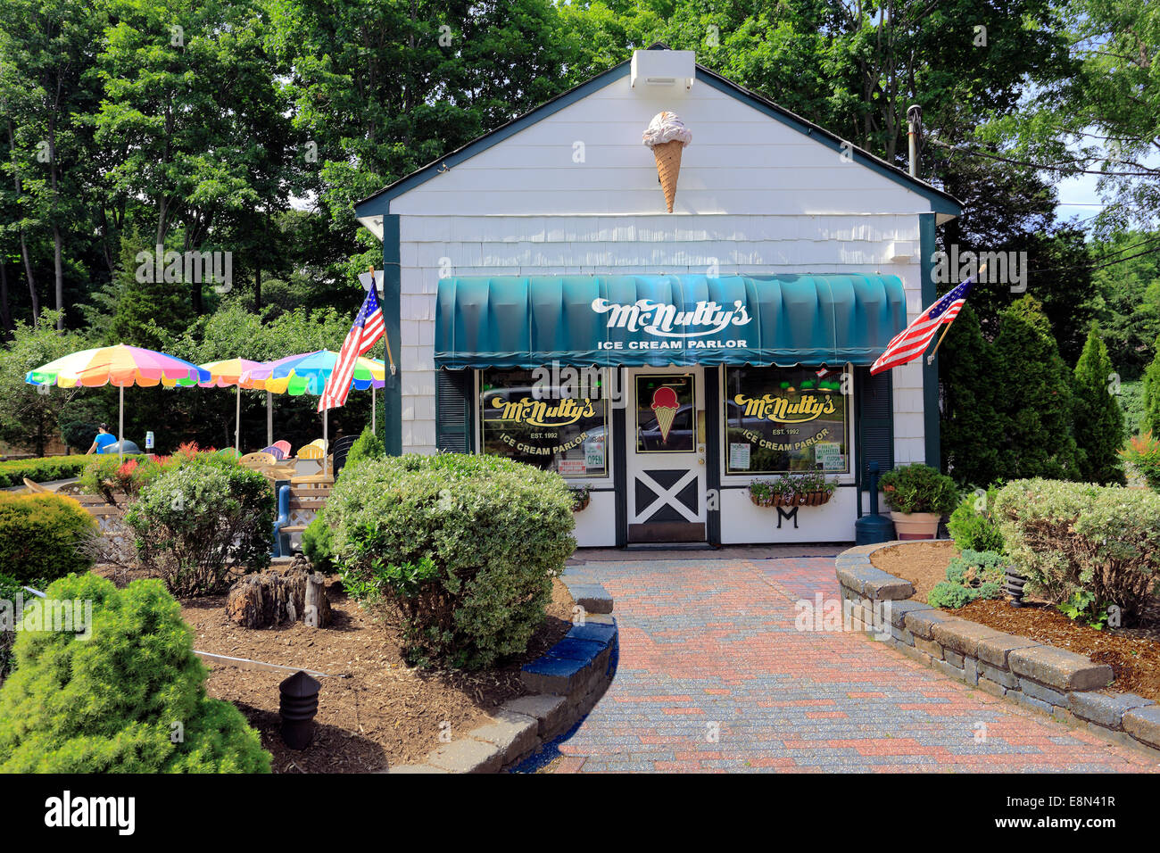 McNulty's Ice Cream Parlor Miller Place Long Island New York Stock ...