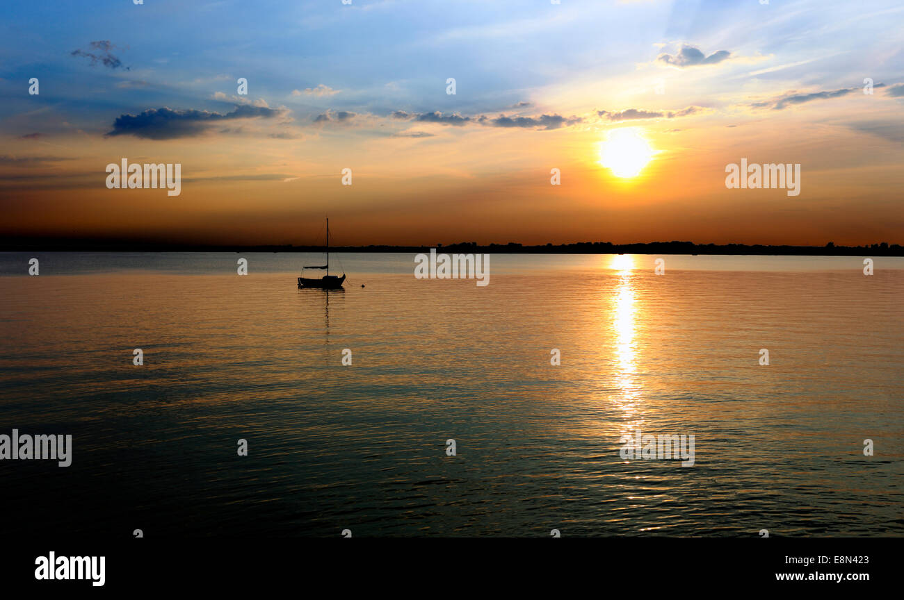 Sunset Lake Champlain Alburgh Vermont Stock Photo - Alamy