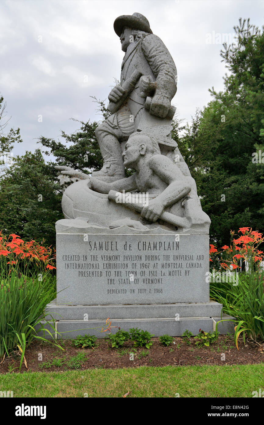 Champlain monument hi-res stock photography and images - Alamy