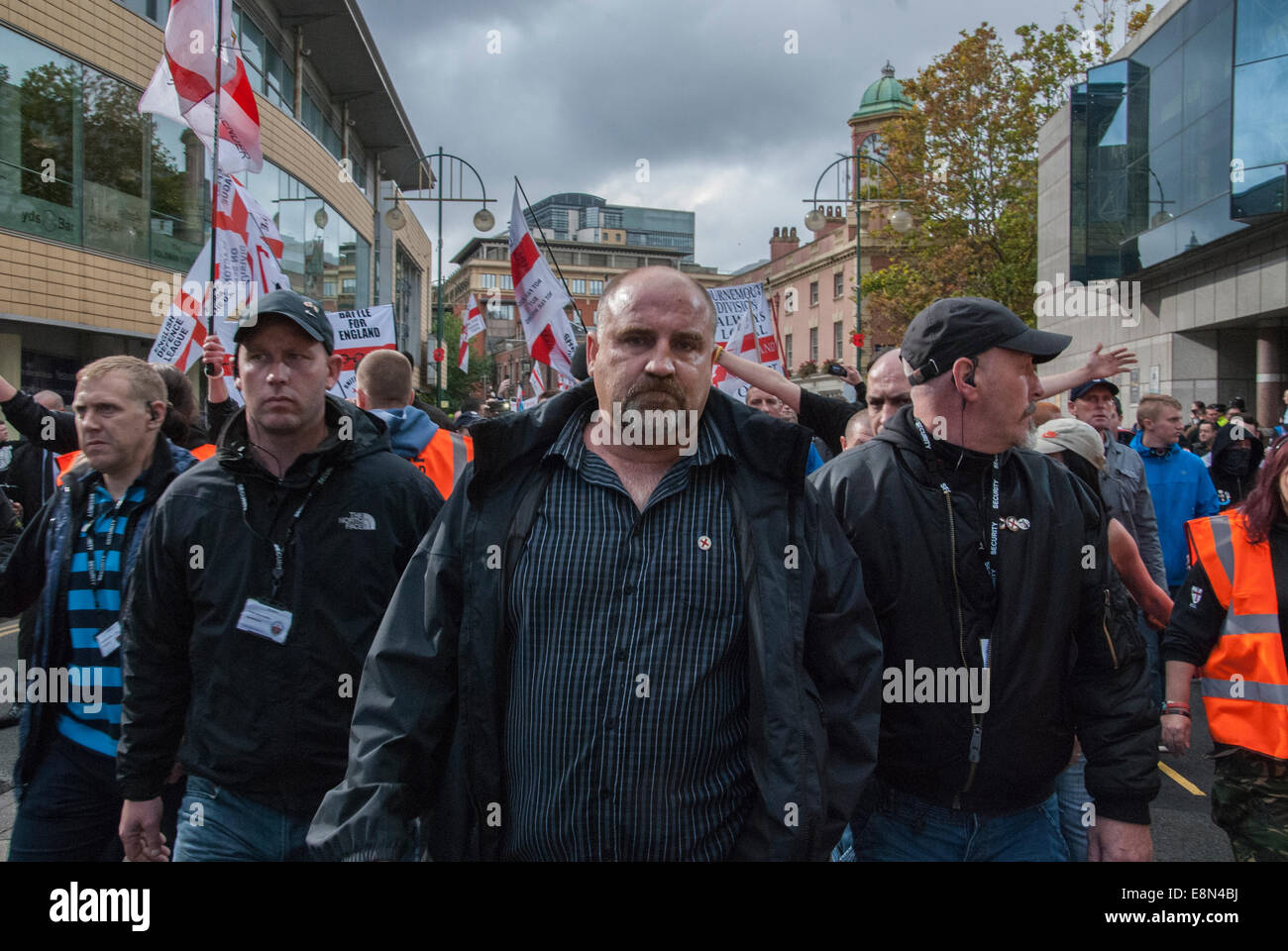 Birmingham edl riot police demonstration hi-res stock photography and ...