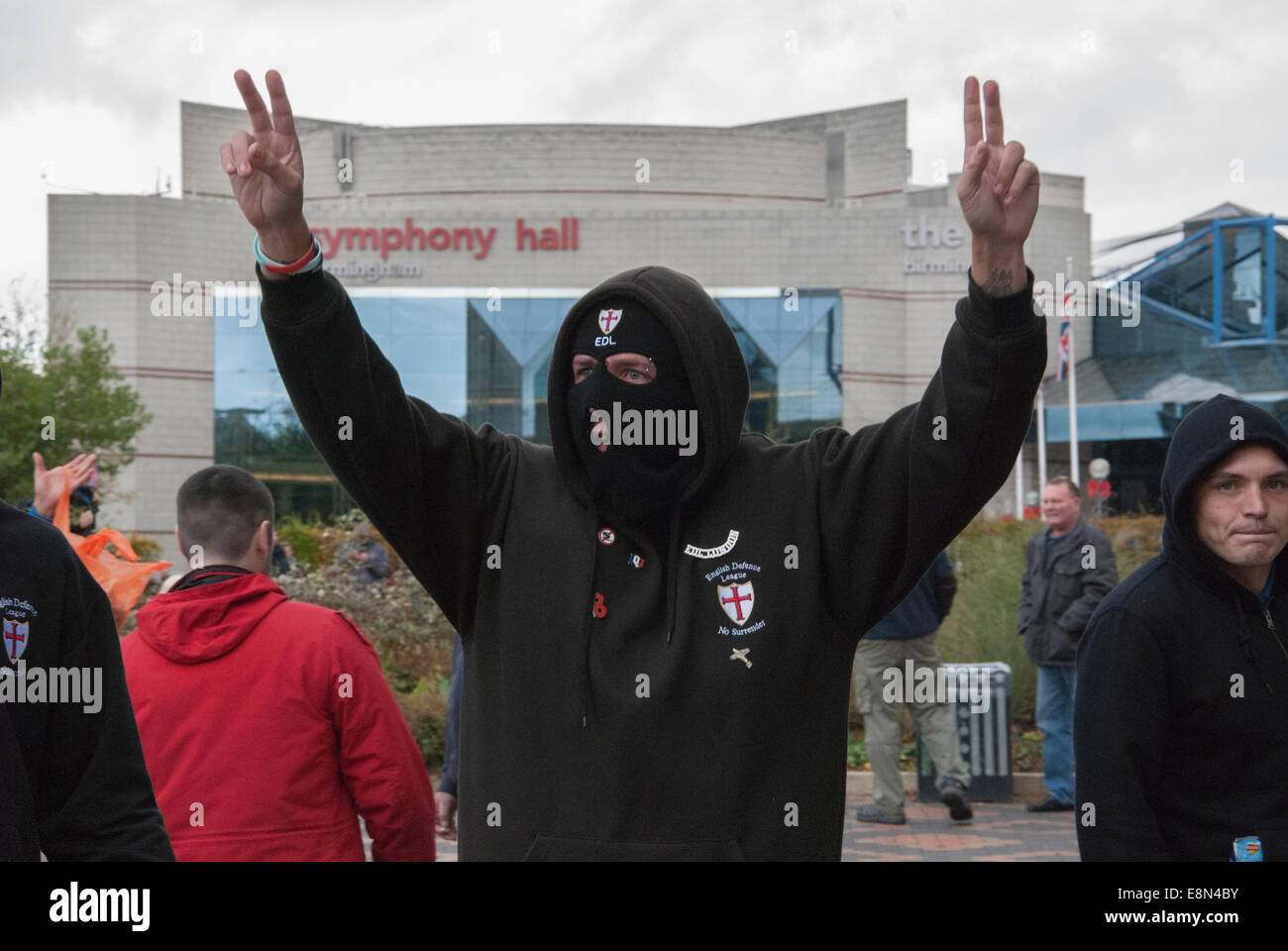 Birmingham edl riot police demonstration hi-res stock photography and ...