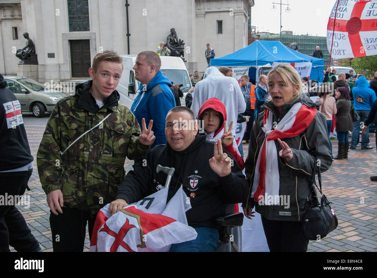 Birmingham edl riot police demonstration hi-res stock photography and ...