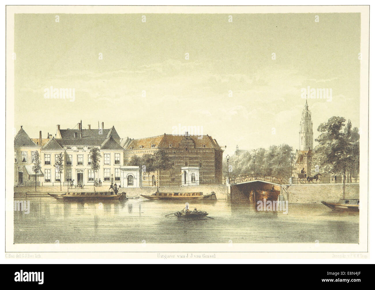 This 1858 illustration from Delft’s work depicts the 'Oorlogsmagazijn ...