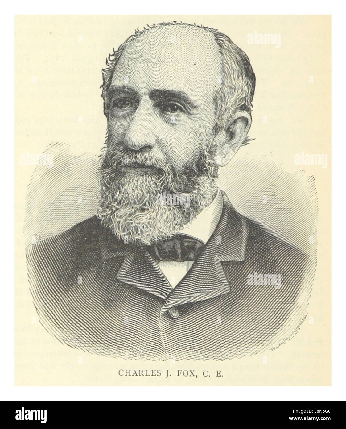 This vintage illustration by Charles J. Fox offers a detailed sketch ...