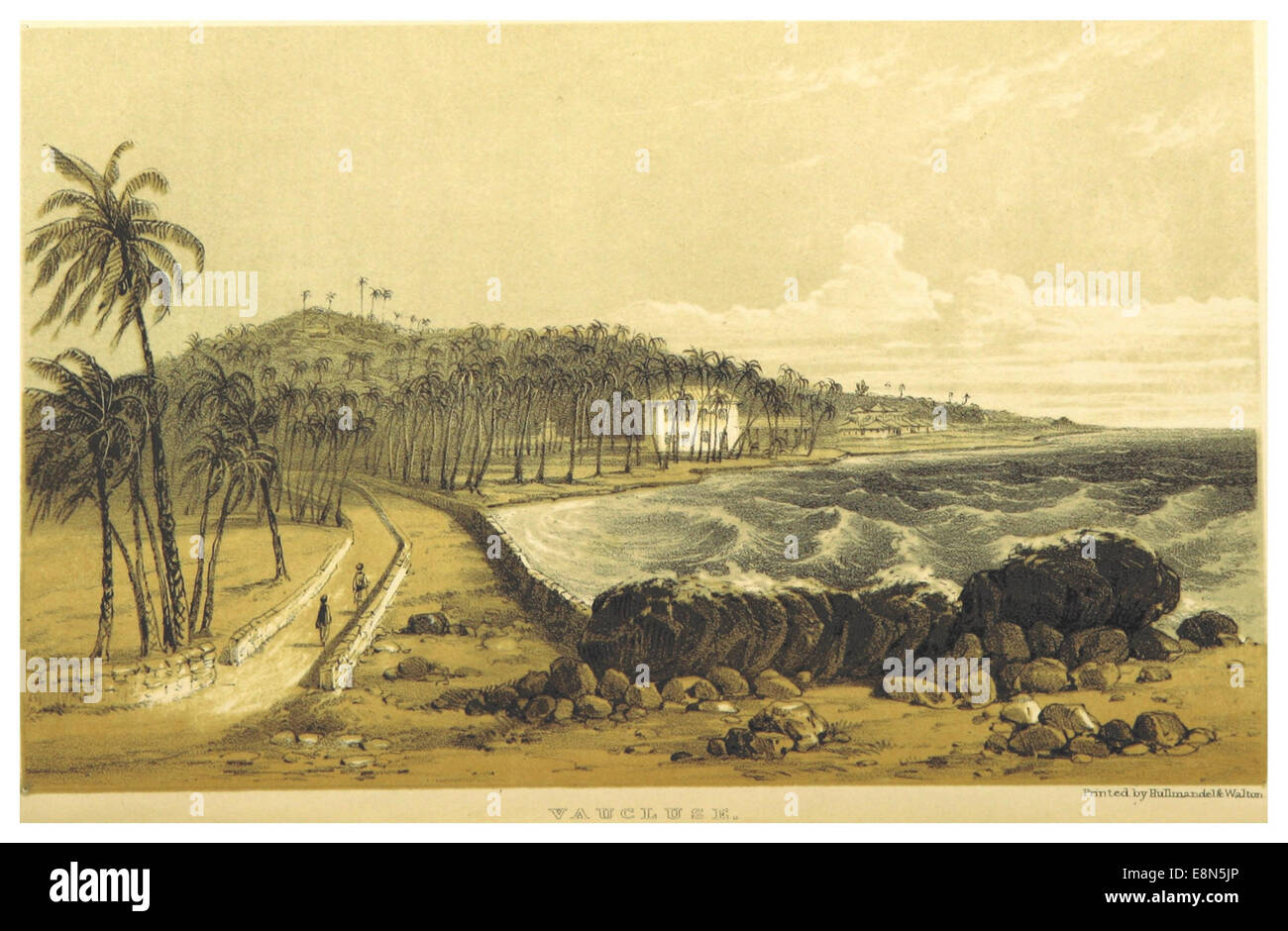 This 1852 illustration by Gray depicts Vaucluse, a site of historical ...