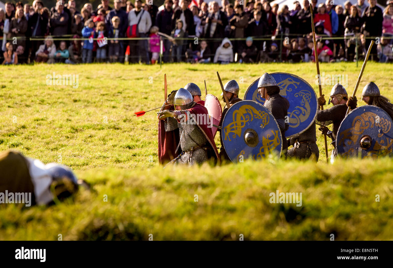 Battle, East Sussex, UK. 11th Oct, 2014. The Battle of Hastings re ...