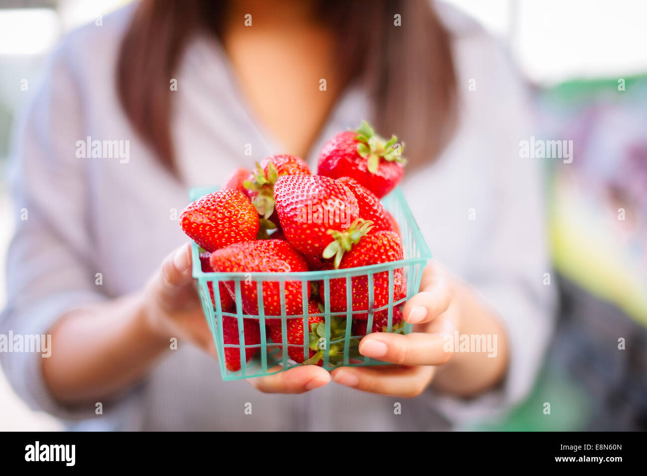 Strawberries stand hi-res stock photography and images - Alamy