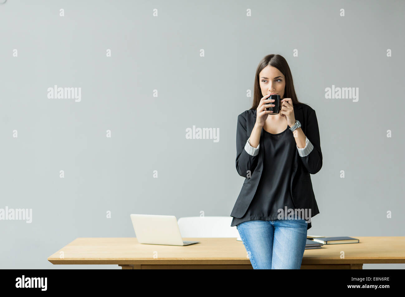 Woman busy at work hi-res stock photography and images - Alamy