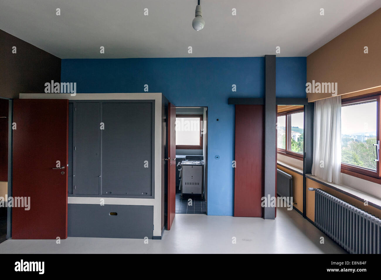 Weissenhof museum in the house le corbusier hi-res stock photography ...
