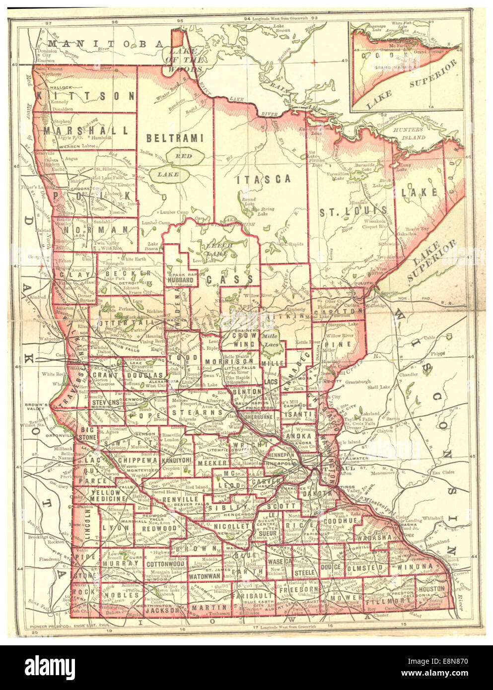 Geography of minnesota hi-res stock photography and images - Alamy