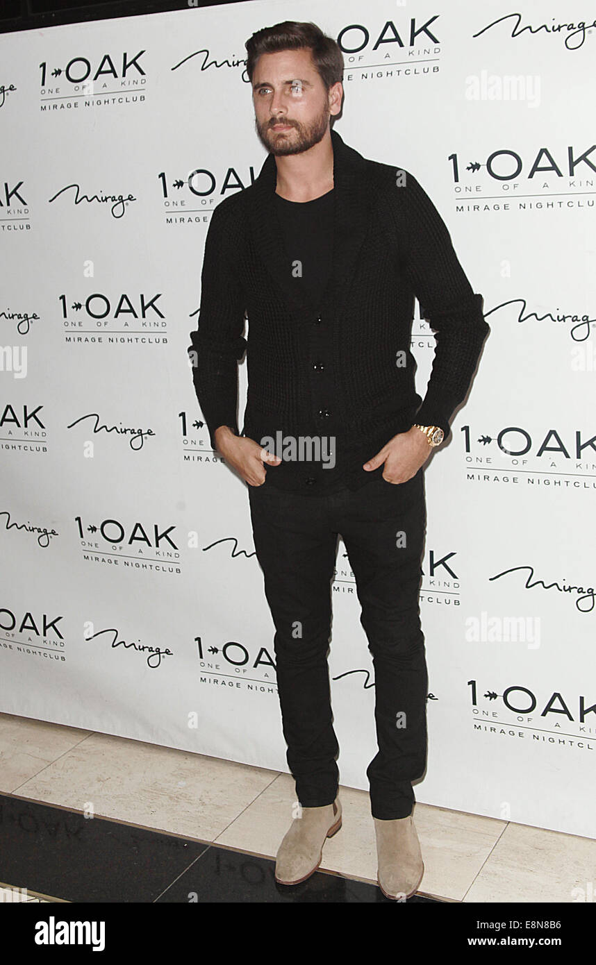 Las Vegas Nevada Usa 11th Oct 2014 Reality Tv Star Scott Disick