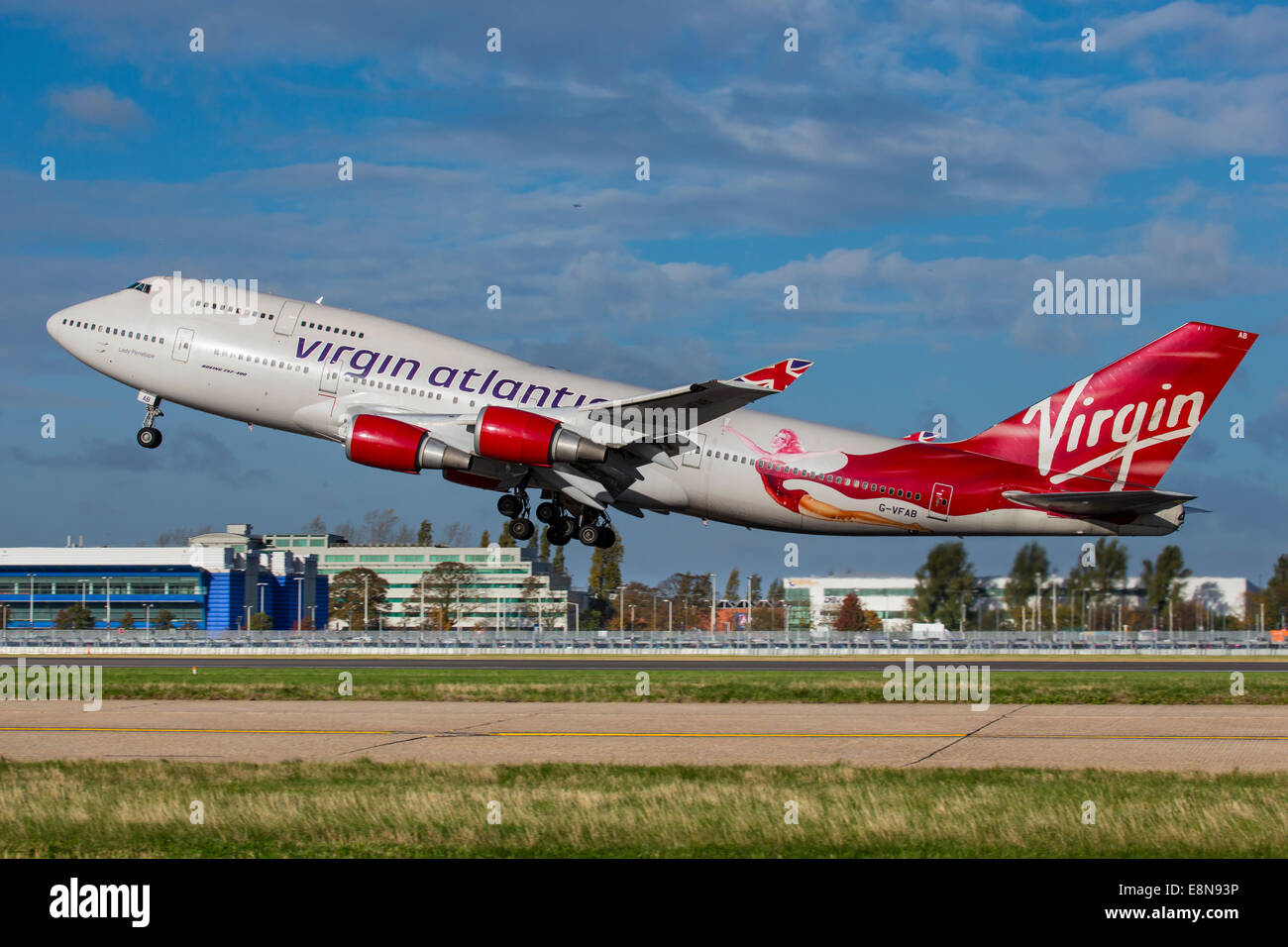 Virgin Atlantic Boeing 747 Stock Photo - Alamy