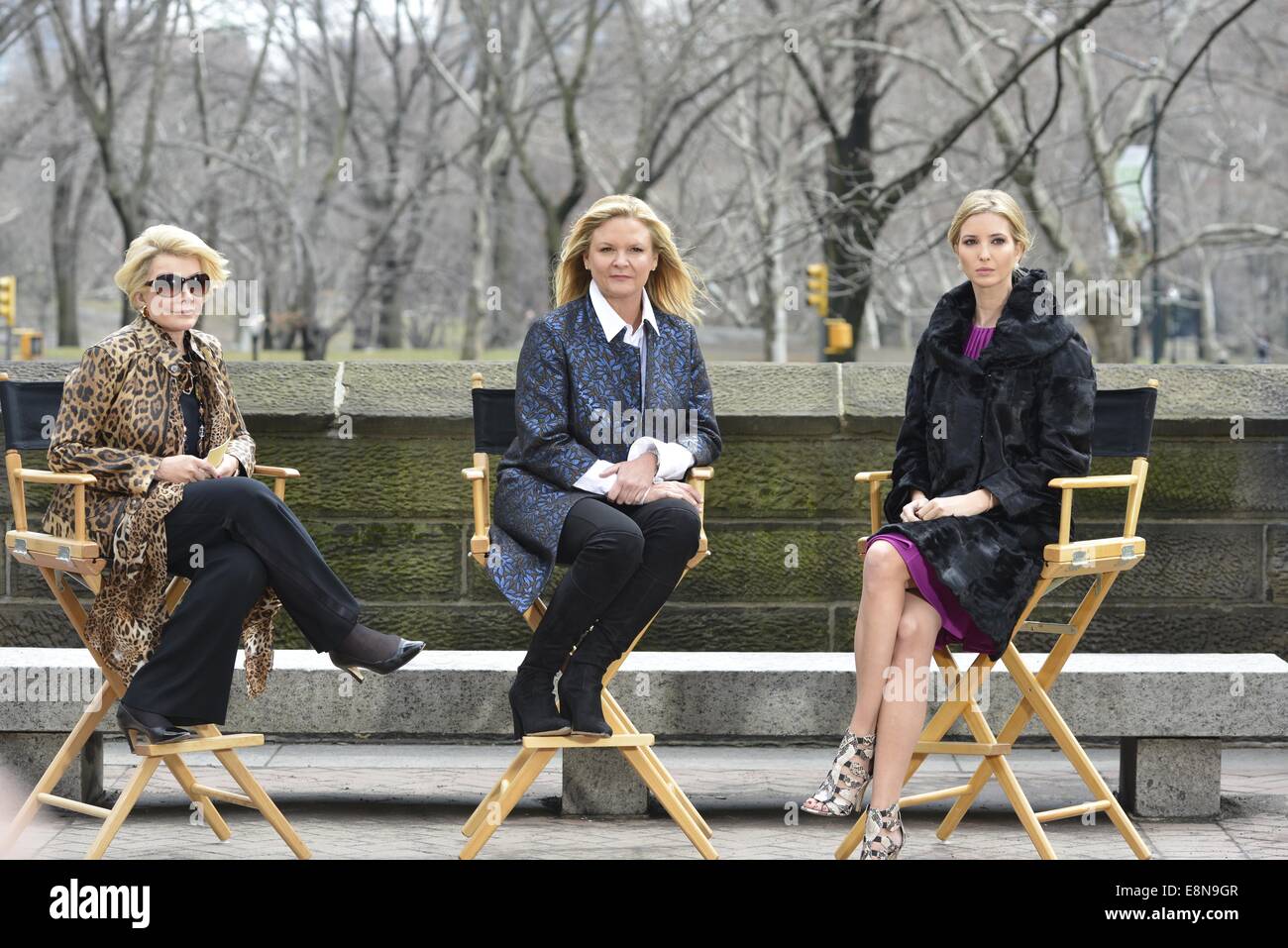 Celebrity Apprentice shooting in Central Park Featuring: Joan Rivers ...