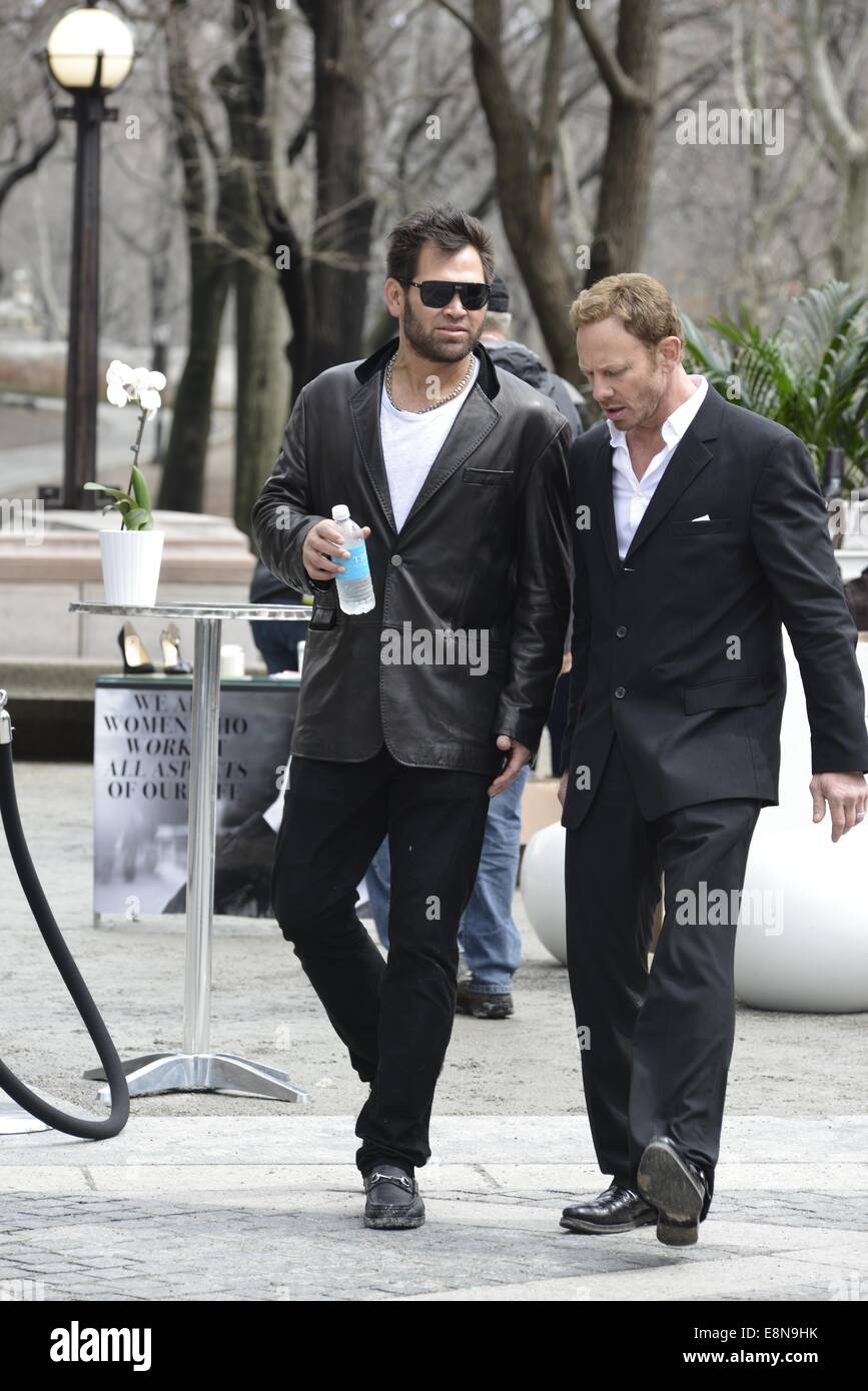 Celebrity Apprentice shooting in Central Park Featuring: Johnny Damon ...