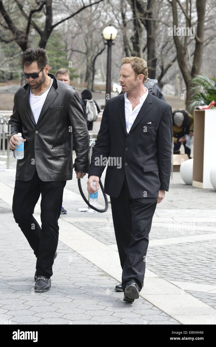 Celebrity Apprentice shooting in Central Park Featuring: Johnny Damon ...