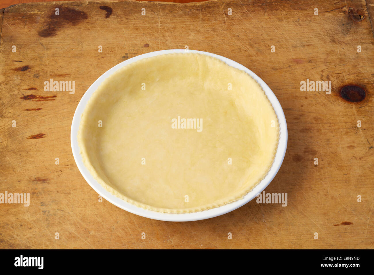 Unbaked Pie Pastry Stock Photo - Alamy