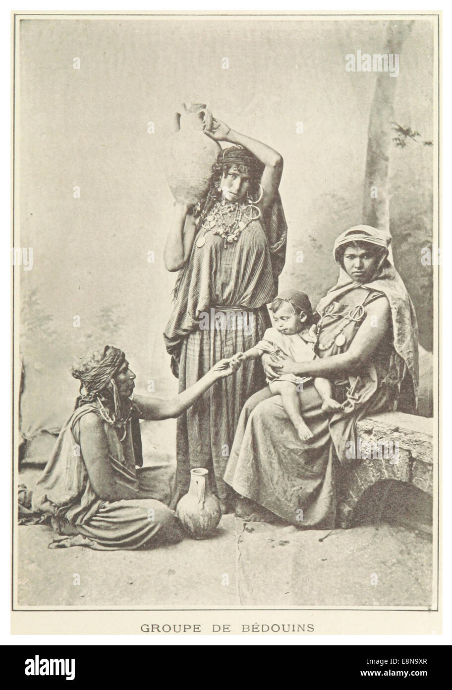 This 1893 illustration from Tunis depicts Bedouin life, capturing a ...