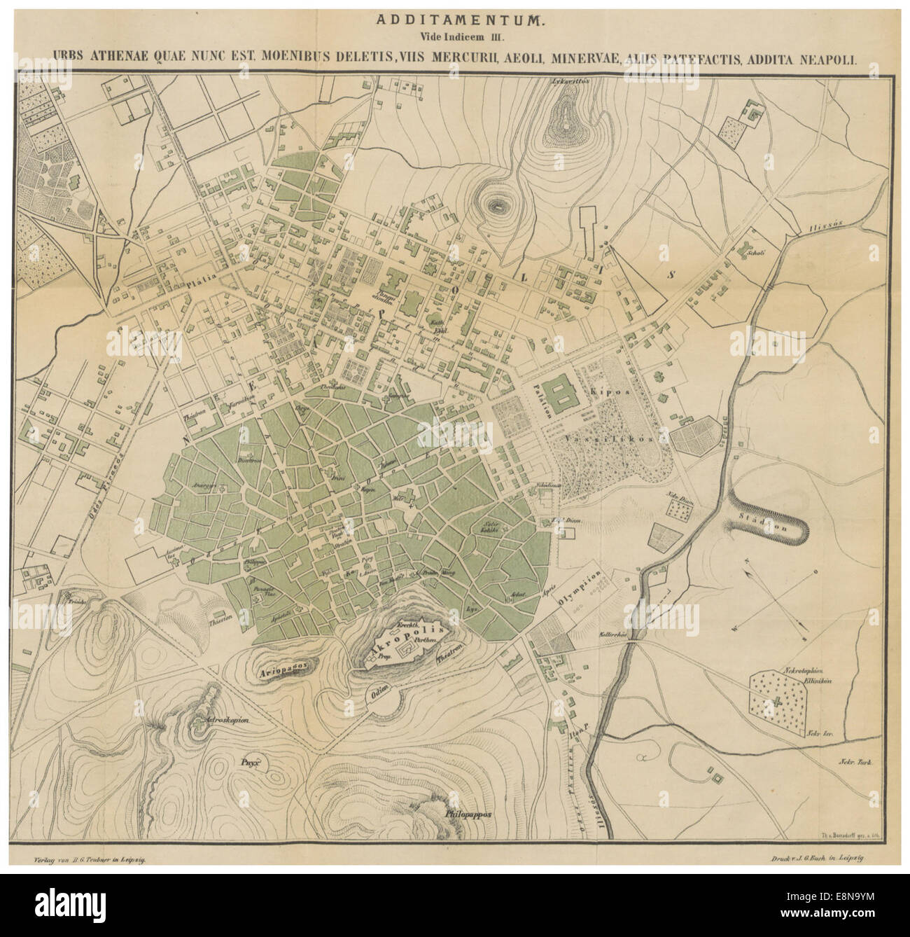 An illustration depicting the ancient city of Athens, as it was during ...