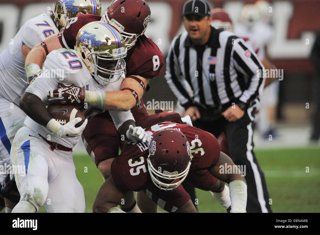 Philadelphia, Pennsylvania, USA. 11th Oct, 2014. Tulsa's RB, JAMES ...