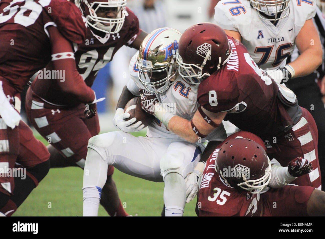 Philadelphia, Pennsylvania, USA. 11th Oct, 2014. Tulsa's RB, JAMES ...
