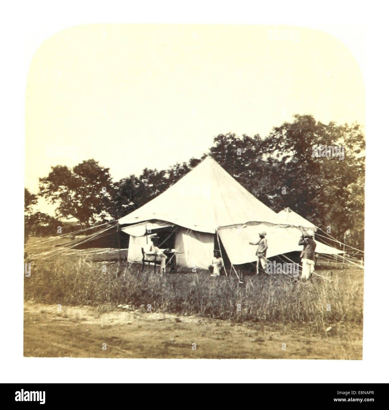 This illustration from WELD (1862) depicts a hill tent used in India ...