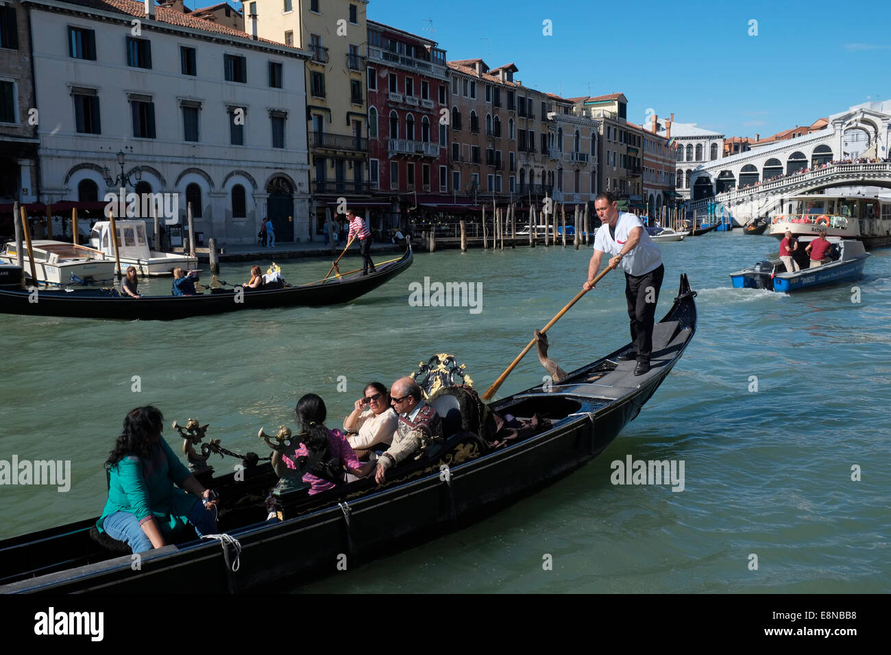 Gondolas on the grand canal hi-res stock photography and images - Alamy