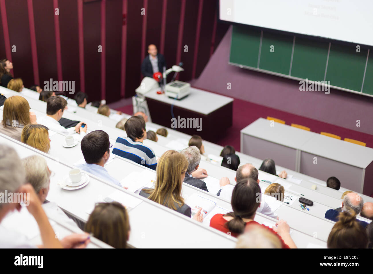 Lecture at university Stock Photo - Alamy