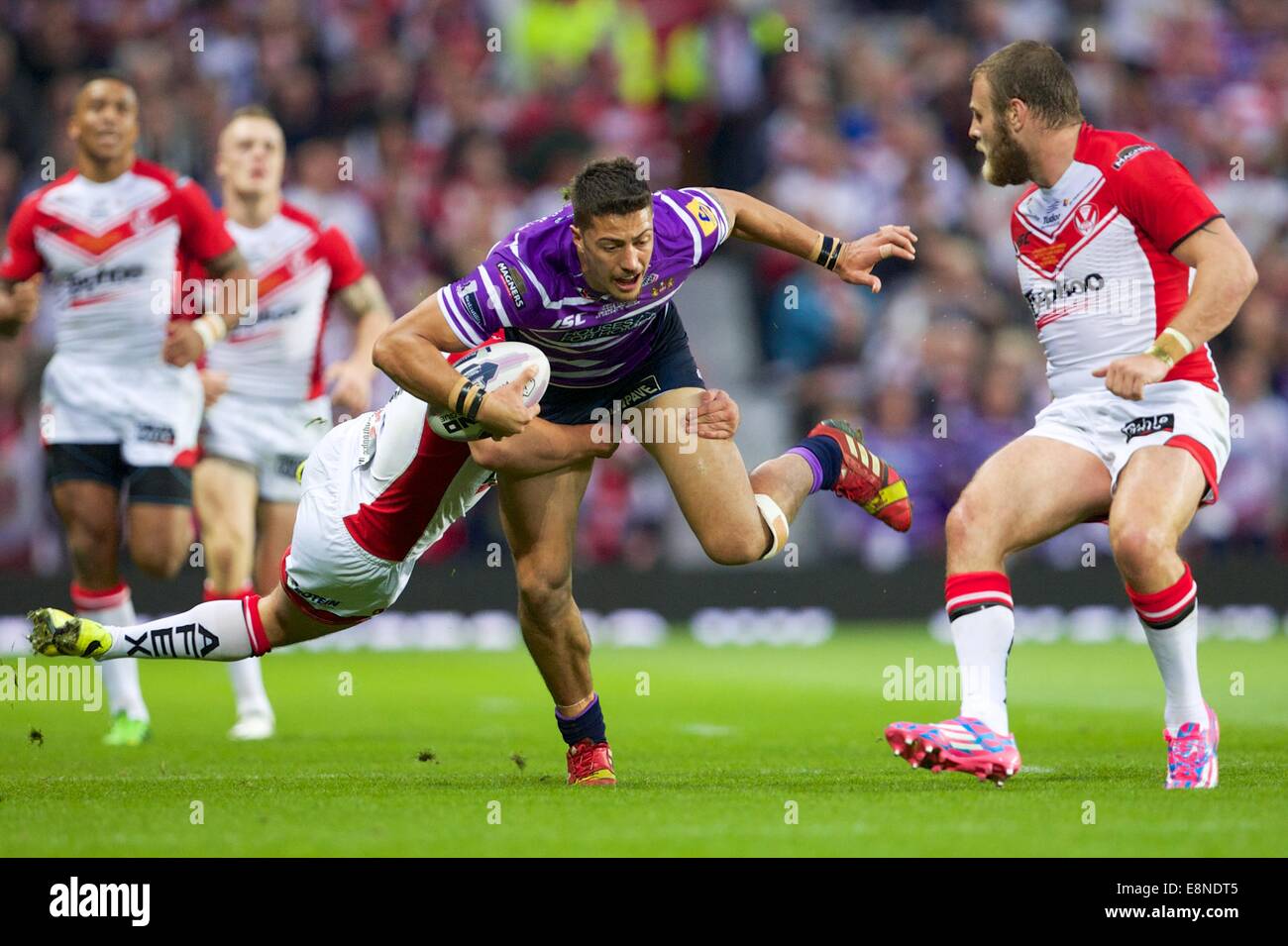 Manchester, UK. 11th Oct, 2014. Rugby League Grand Final. Wigan ...