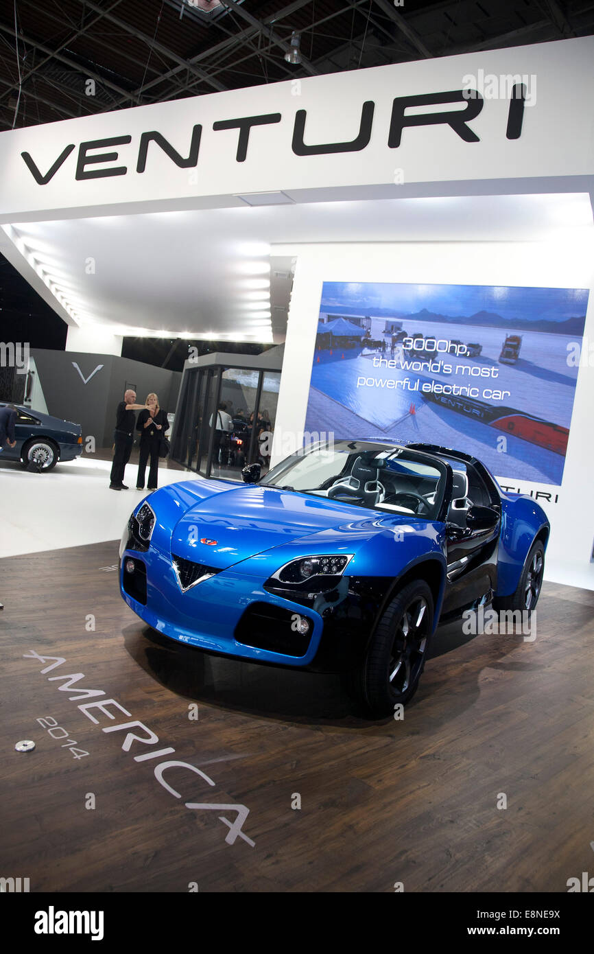 French electric sports car Venturi America Paris Motor Show Mondial de ...