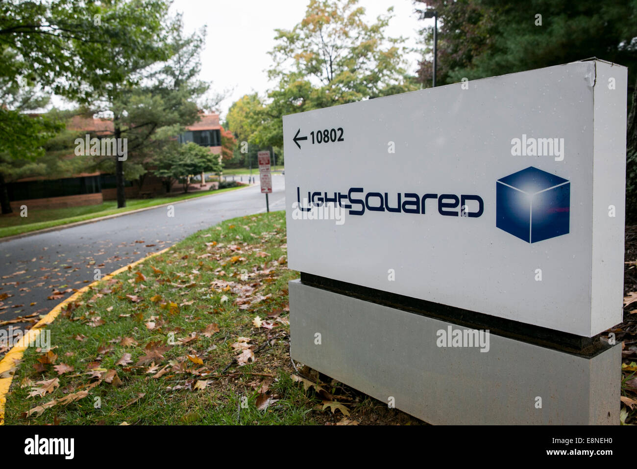 The headquarters of LightSquared in Reston, Virginia on October 11 ...