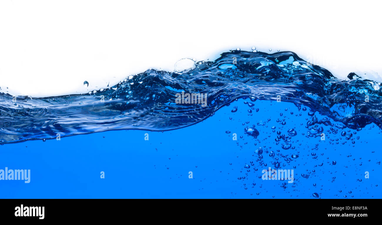 Beautiful water splash with bubbles. Fresh photograph Stock Photo - Alamy
