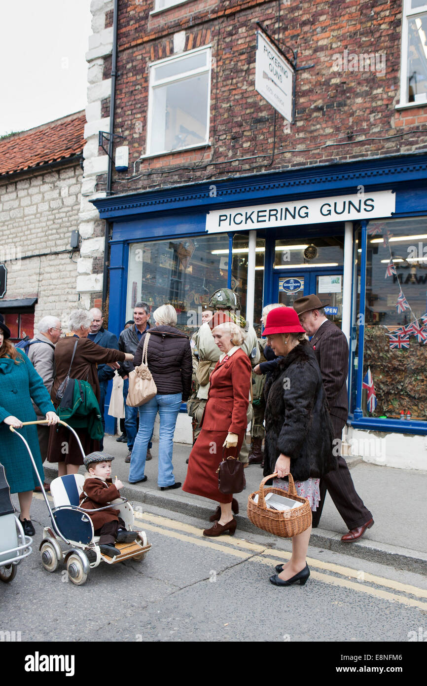 Pickering Guns, Yorkshire, UK. 11th October, 2014. (NYMR) ‘Wartime ...