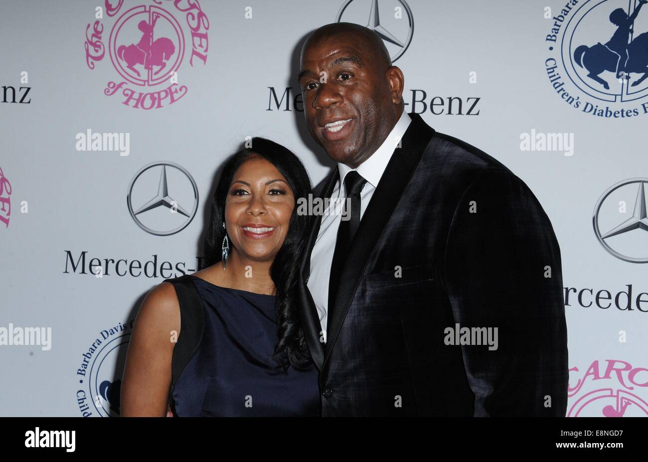 Beverly Hills, CA. 11th Oct, 2014. Cookie Johnson; Earvin 'Magic ...