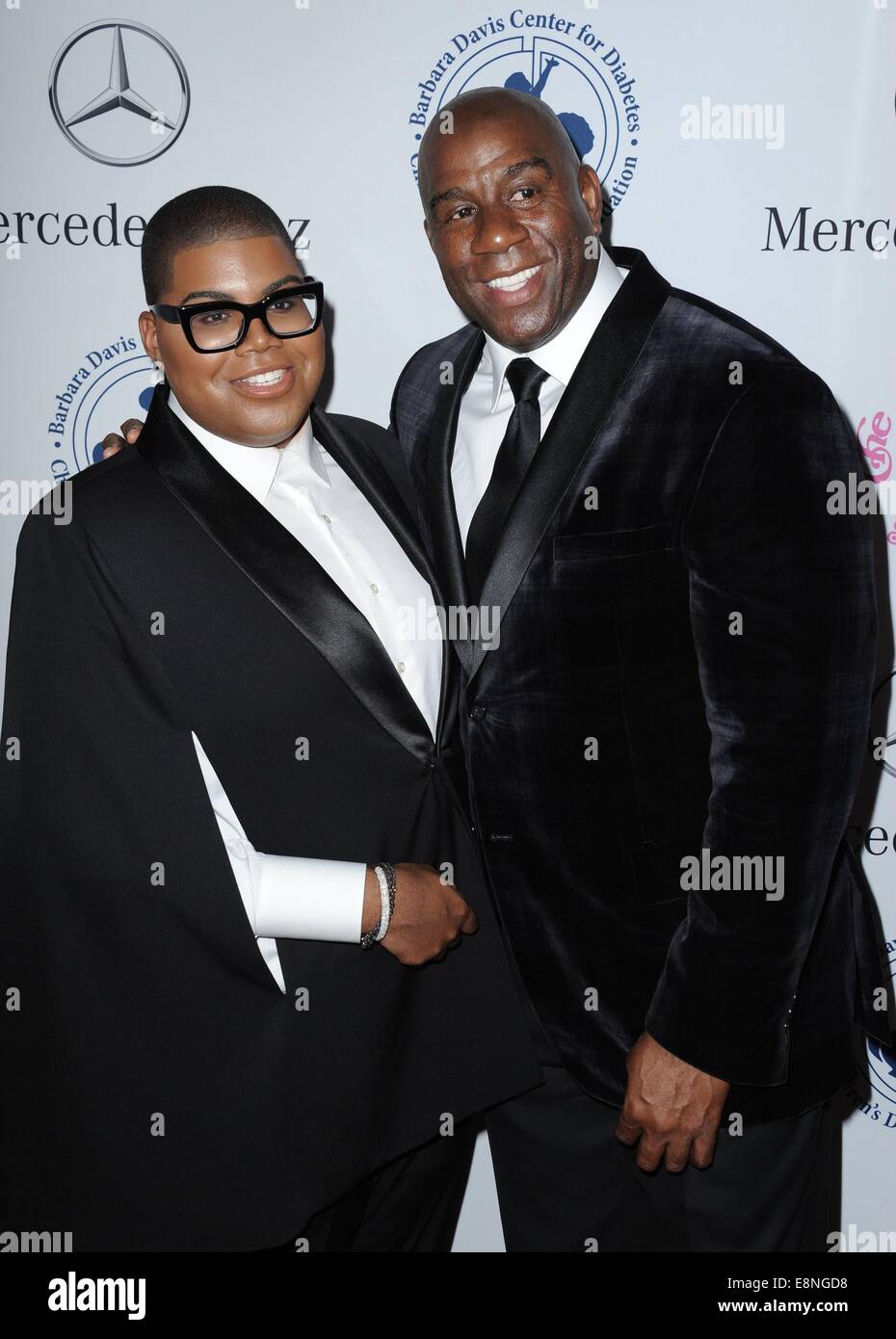 Beverly Hills, CA. 11th Oct, 2014. EJ Johnson; Earvin 'Magic' Johnson ...