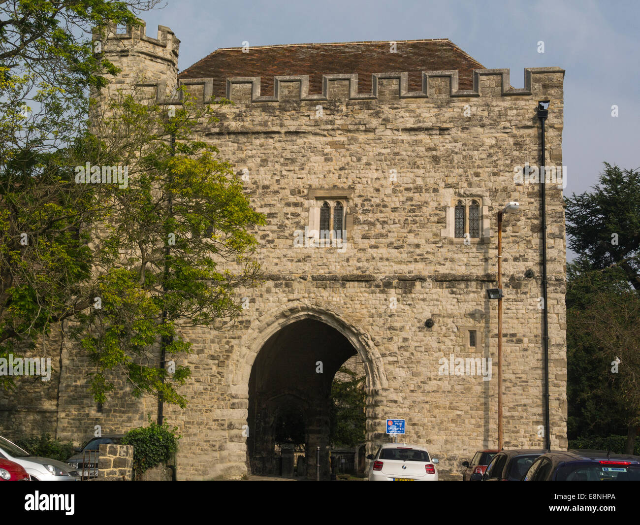 Arched access of College Gateway to Knightrider Street Maidstone Kent ...