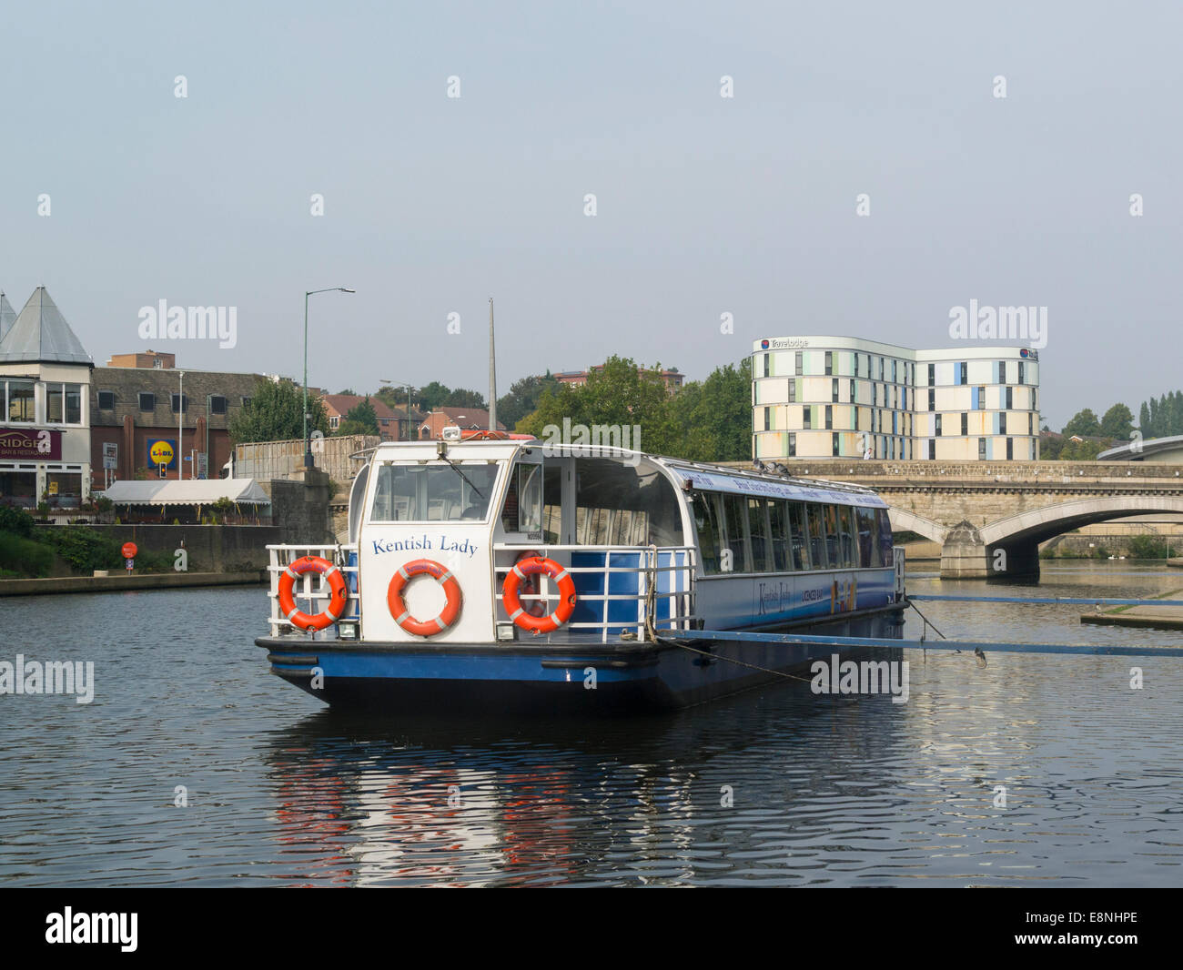 Kentish Lady boat for cruises along River Medway Maidstone Kent England ...