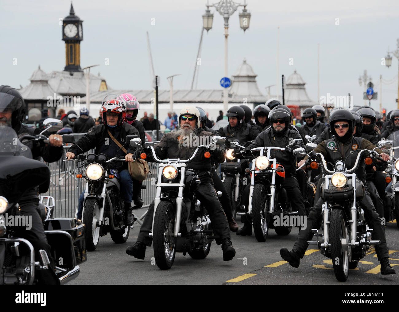 Biker event annual seafront hi-res stock photography and images - Alamy
