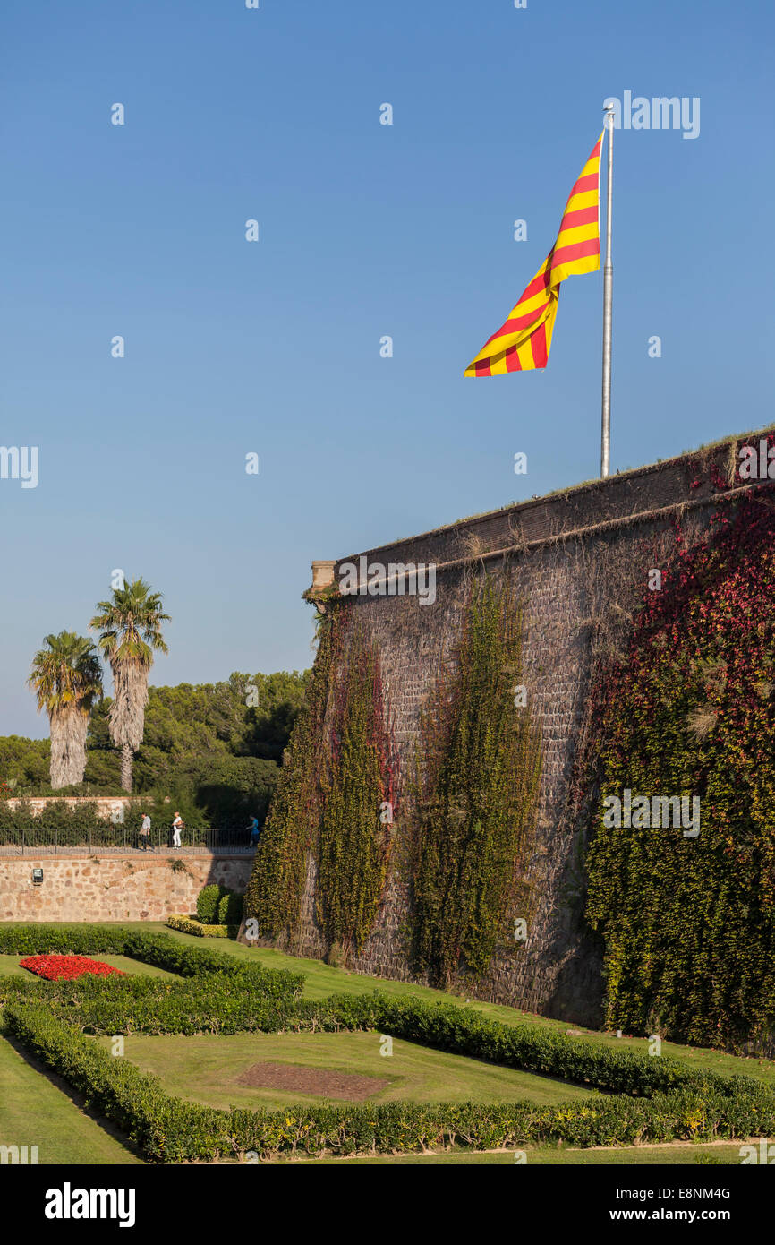 Barcelona flag hi-res stock photography and images - Alamy