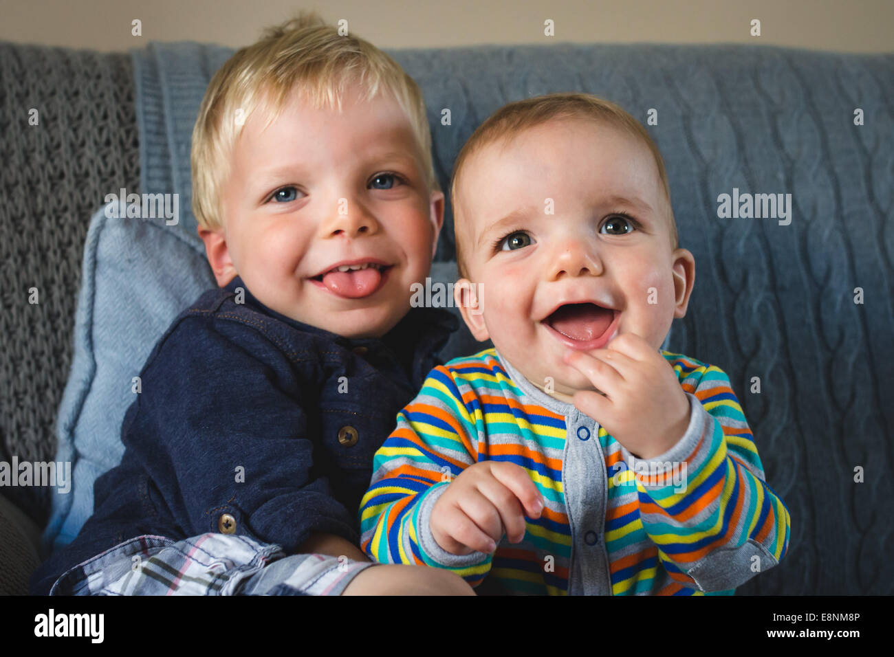 Brothers cuddling hi-res stock photography and images - Alamy
