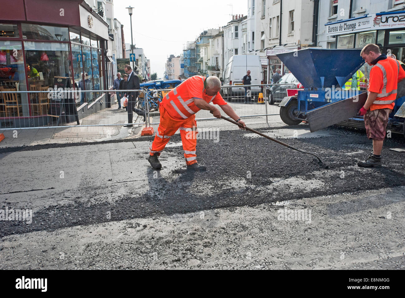 Road Is To Be Resurfaced Road Works High Resolution Stock Photography ...