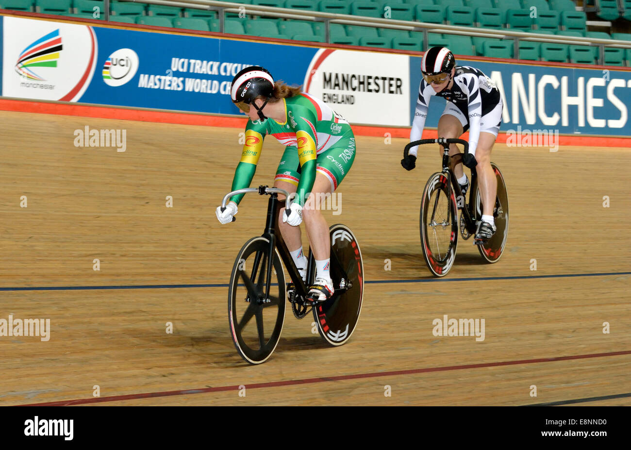 Velodrome Manchester, UK 11th October 2014 Janelle Smith(Australia ...